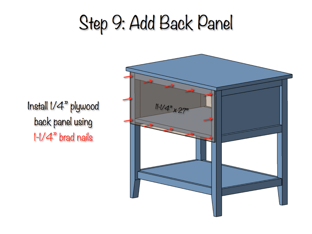 DIY Bedside Table with Drawer and Shelf | Free Plans