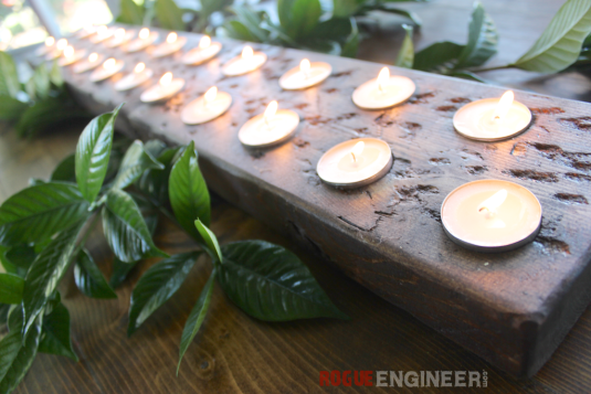 DIY Tea Light Centerpiece | Free Plans | Rogue Engineer