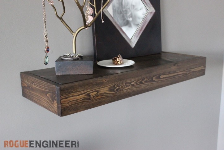 DIY Secret Floating Shelf - Free Plans - Rogue Engineer