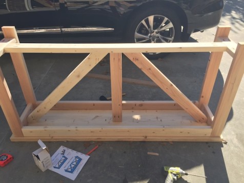 DIY X-Brace Console Table - Free Plans - Rogue Engineer