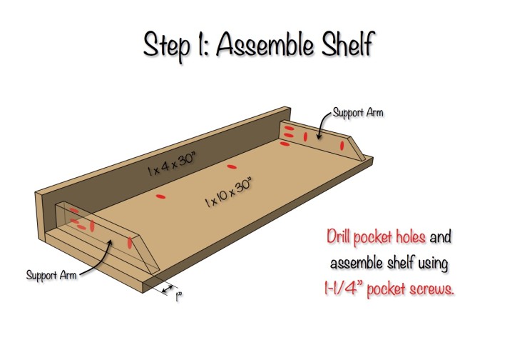 DIY Secret Floating Shelf - Free Plans - Rogue Engineer