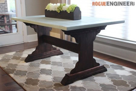 Monastery Dining Table { Free DIY Plans } Rogue Engineer