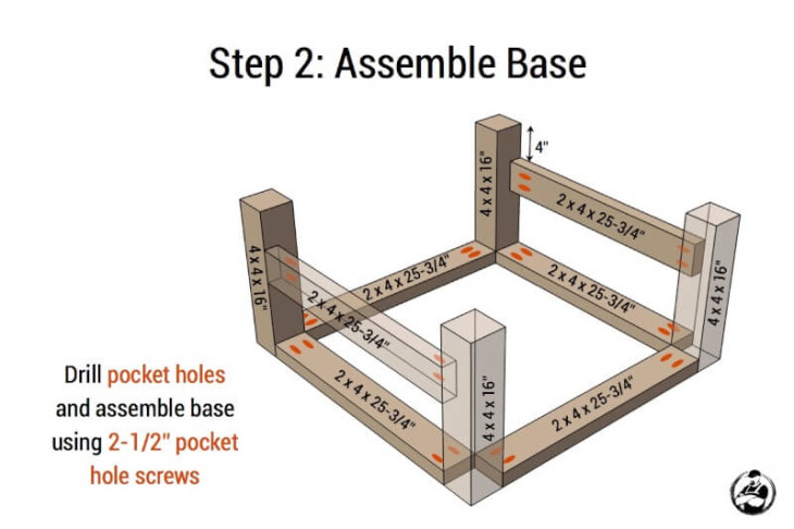 Square Coffee Table w/ Planked Top { Free DIY Plans }