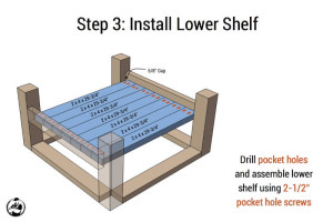 Square Coffee Table w/ Planked Top { Free DIY Plans }