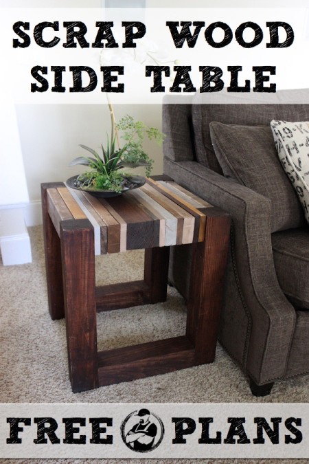 Scrap Wood Side Table { Free DIY Tutorial } Rogue Engineer