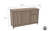Farmhouse Buffet { Free DIY Plans } Rogue Engineer