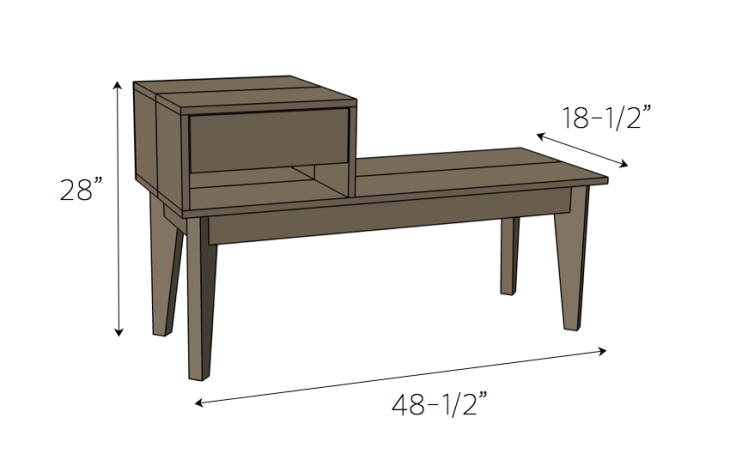 Telephone Table { Free DIY Plans } Rogue Engineer