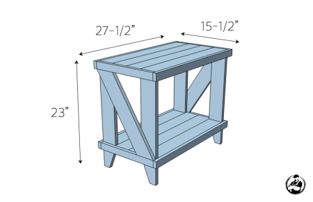Narrow Cottage Side Table { Free DIY Plans } Rogue Engineer
