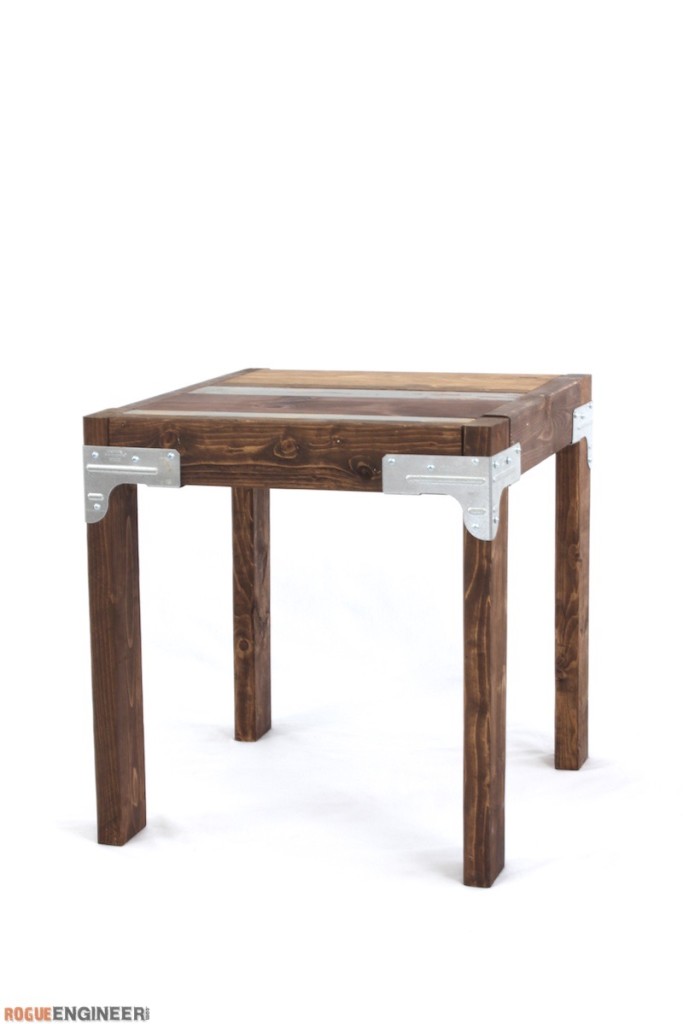 DIY Industrial Side Table - Rogue Engineer