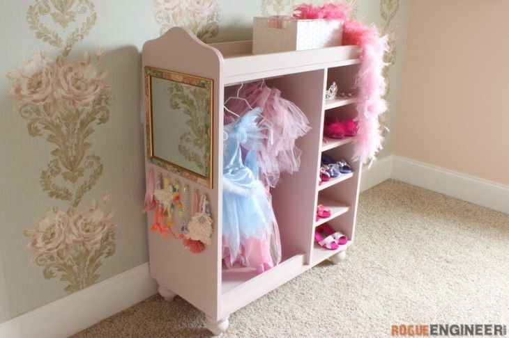 Girl's Dress Up Center { Free DIY Plans } Rogue Engineer