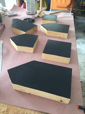 How to make a Kid's Chalkboard Town from Scrap Wood!