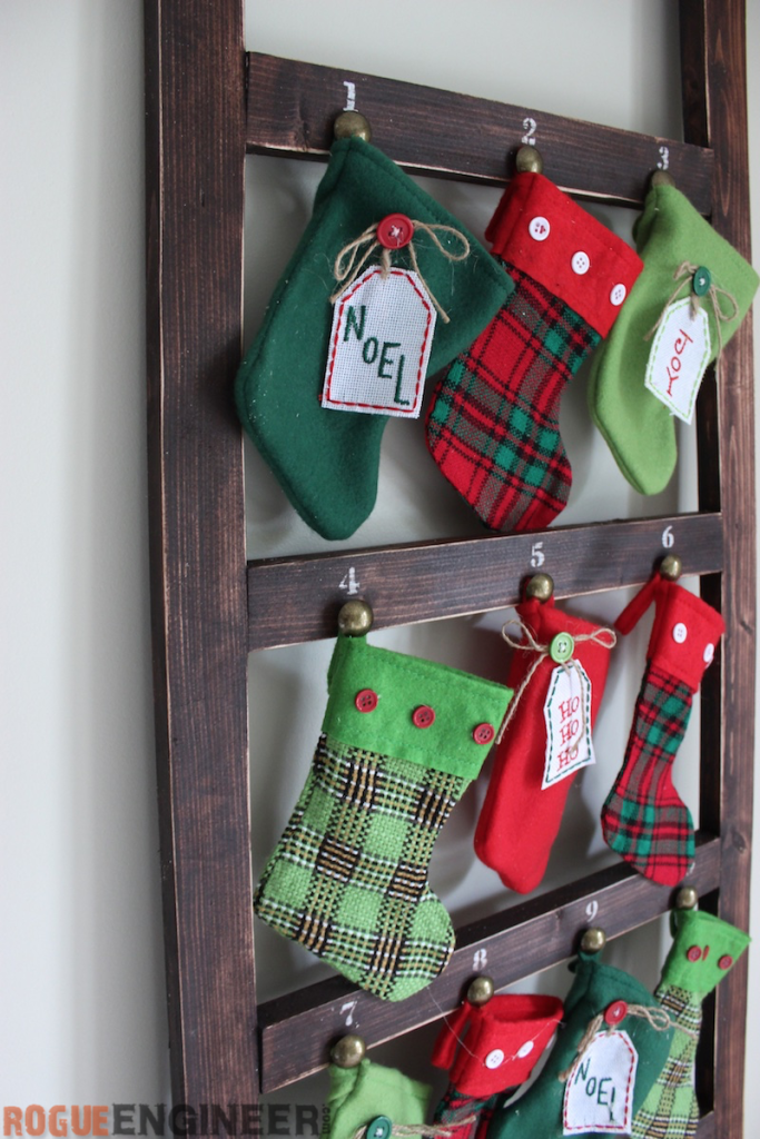 Decorative Ladder For Christmas Stockings at Gail Pagano blog
