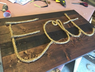 "EAT" Rope Sign » Rogue Engineer