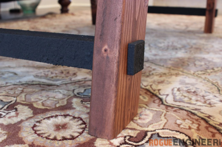 Angled Leg Coffee Table { Free DIY Plans } Rogue Engineer