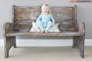 How to build a Church Pew { Free DIY Plans } Rogue Engineer