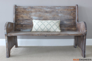 How to build a Church Pew { Free DIY Plans } Rogue Engineer