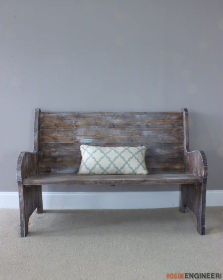 How to build a Church Pew { Free DIY Plans } Rogue Engineer