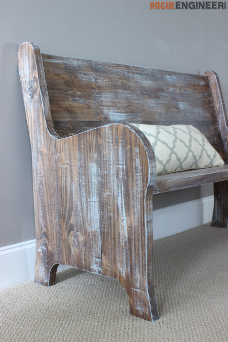 How to build a Church Pew { Free DIY Plans } Rogue Engineer