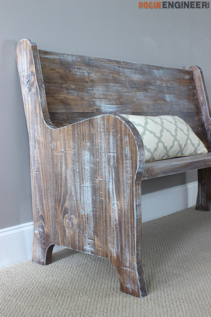 How to build a Church Pew { Free DIY Plans } Rogue Engineer