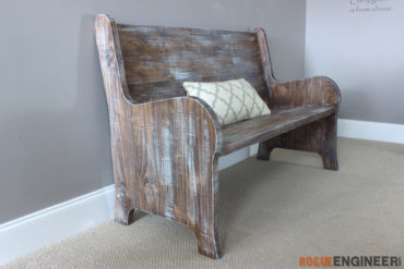 How to build a Church Pew { Free DIY Plans } Rogue Engineer