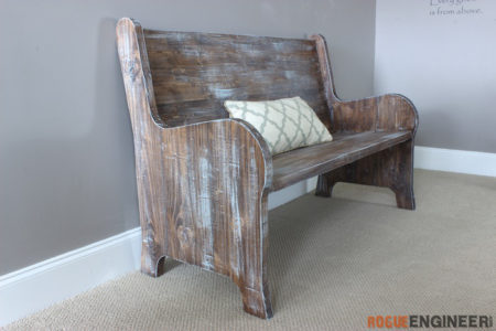 How to build a Church Pew { Free DIY Plans } Rogue Engineer