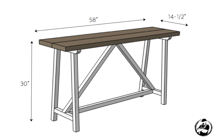 DIY Truss Console Table Plans - Rogue Engineer