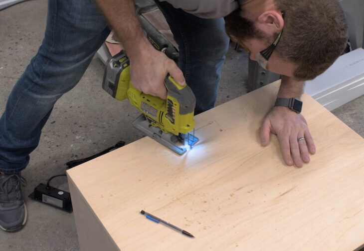 Large Nightstand with Charging Shelf » Rogue Engineer