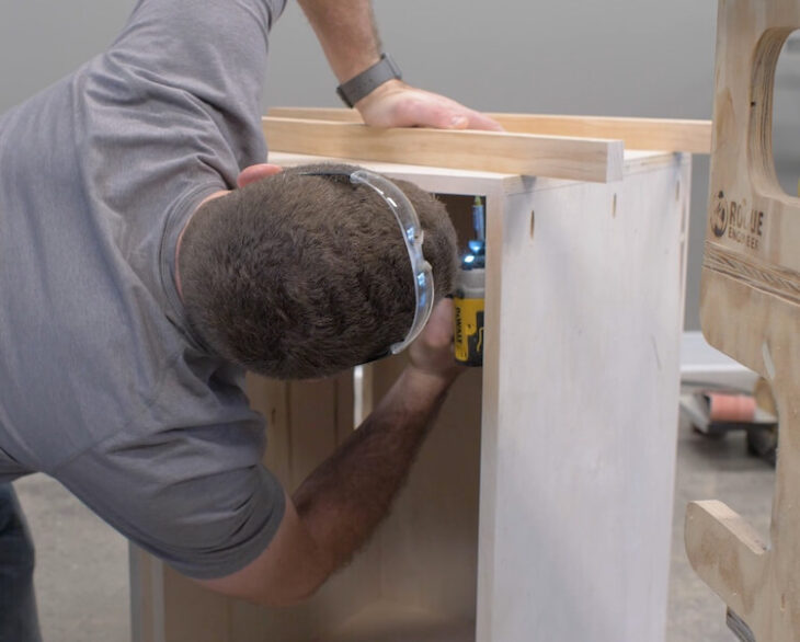 Large Nightstand with Charging Shelf » Rogue Engineer