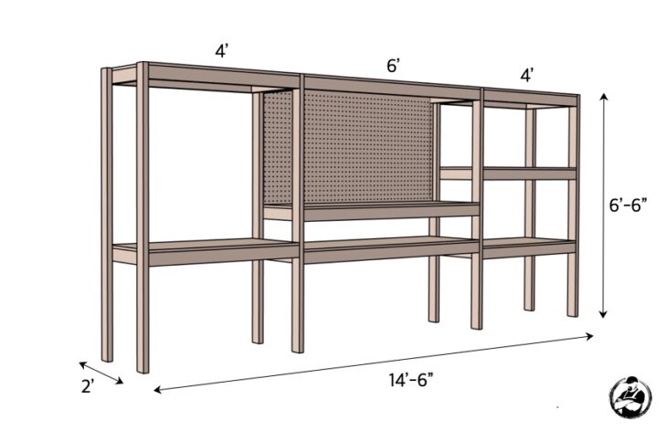 Storage Shelves with Workstation » Rogue Engineer