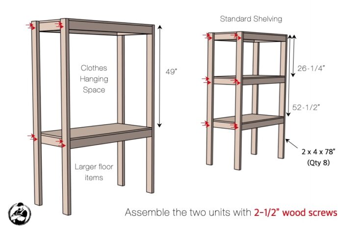 Storage Shelves with Workstation » Rogue Engineer