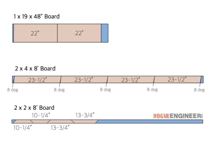Tapered Leg Side Table » Rogue Engineer