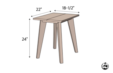 Tapered Leg Side Table » Rogue Engineer