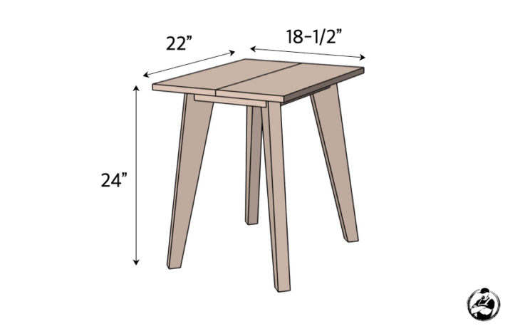 Tapered Leg Side Table » Rogue Engineer