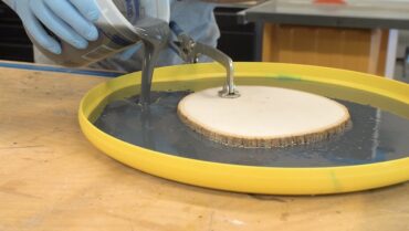 Round Epoxy Live Edge Table » Rogue Engineer