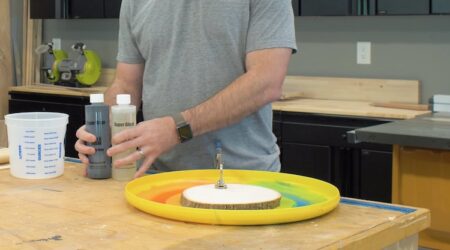 Round Epoxy Live Edge Table » Rogue Engineer