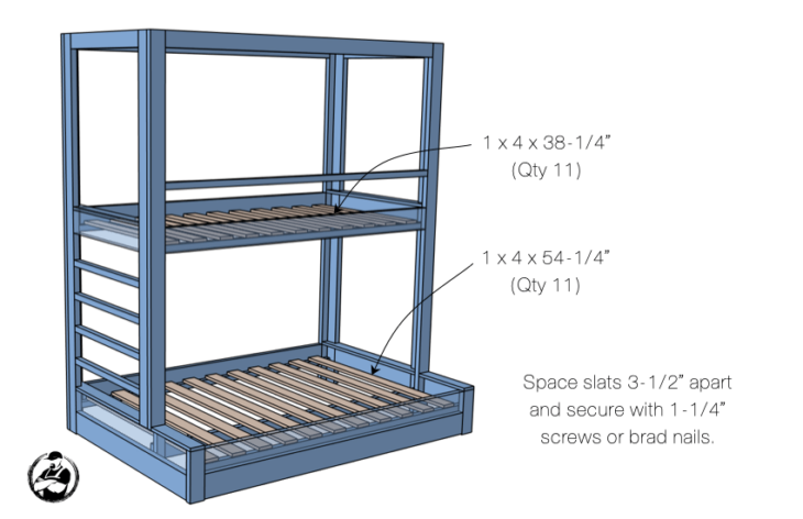 Built-In Bunk Bed (Twin over Full) » Rogue Engineer