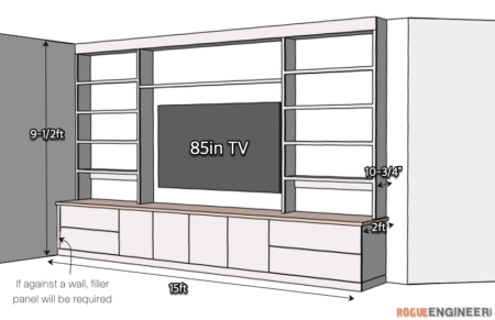 Built-In Entertainment Center » Rogue Engineer