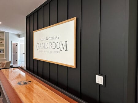 Board and Batten Feature Wall + Personalized Sign » Rogue Engineer