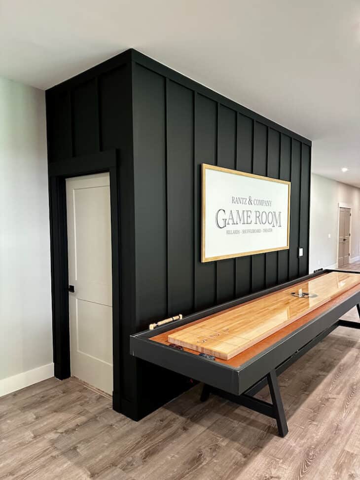 Board and Batten Feature Wall + Personalized Sign » Rogue Engineer