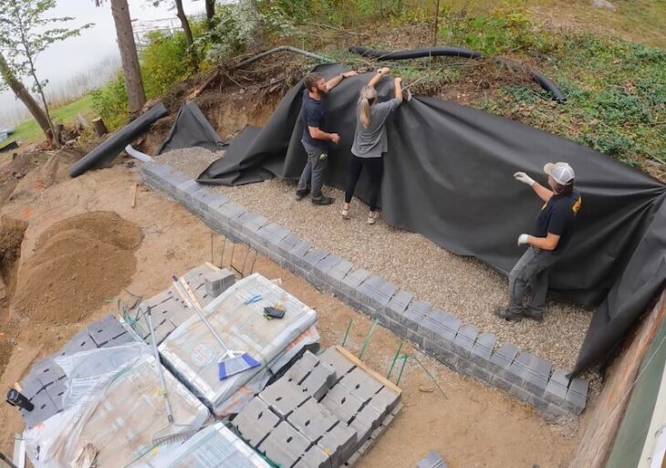 Building a Block Retaining Wall » Rogue Engineer