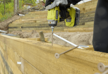 Landscape Timber Retaining Wall » Rogue Engineer