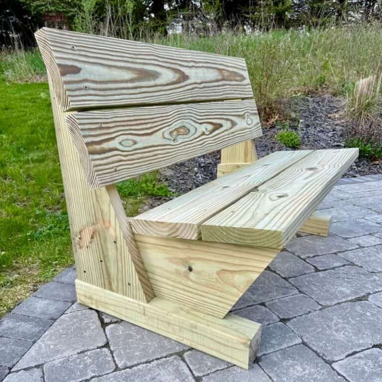 Easy Outdoor Bench Plans | 2 Tools | 30mins | $65